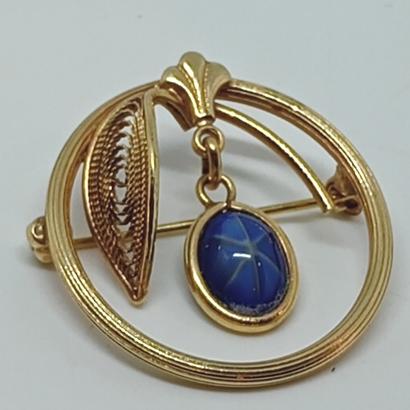 Amco | Jewelry | Vintage Amco 4k Gold Overlay Faux Lindy Star Sapphire ...